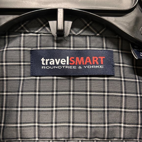 Roundtree & Yorke | Shirts | Nwt Travel Smart Roundtree Yorke Easy Care Long Sleeve Small Plaid ...